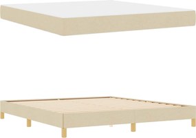 Postel s boxspringem s matrací Krémová 180 x 200 cm textil 3398589