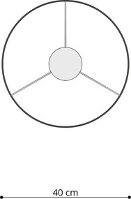 Bílý dětský lustr s plastovým stínidlem ø 40 cm Puss – Sollux