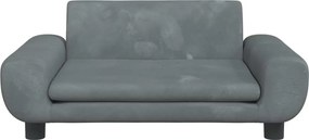 vidaXL Dětská pohovka 70 x 45 x 33 cm samet [3196388] Barva: Černá