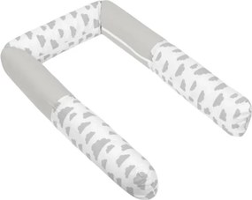 Bellatex Mantinel do dětské postýlky VÁLEC průměr 12x240 cm Mráček šedá, bílá