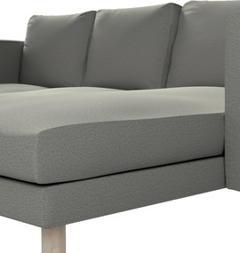 Potah na pohovku IKEA Norsborg 3-místná se šezlongem barva šedá látka pletený vzor