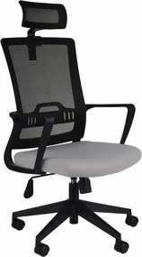 Kancelářská židle Speed BS HD, black / grey