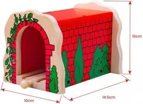 Bigjigs Rail Cihlový železniční tunel / od 3 let