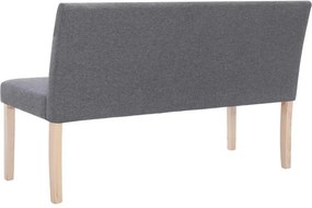Lavice 139,5 cm světle šedá polyester 281335