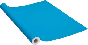 Samolepící tapeta na nábytek azurová 500 x 90 cm PVC 146126