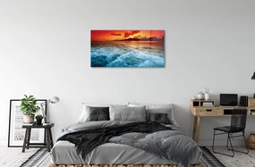 akrylový obraz Sea strom západ 100x50 cm