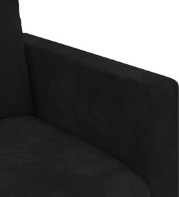 Set pohovek 2 ks Černá samet 3407513