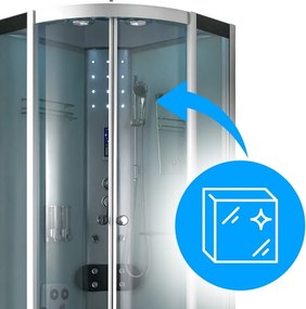 Terra Hydromasážní box WSH7180W bílý, 80x80 bez sauny