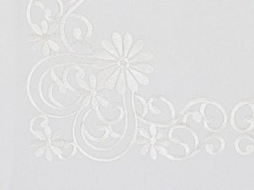 Dekorační povlak na polštář BLOSSOM ORNAMENT 40x40 cm, bílý