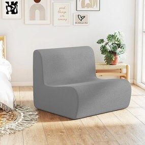 Costway Sedací vak pohodlné křeslo na podlahu s měkkým sametem a ergonomickou