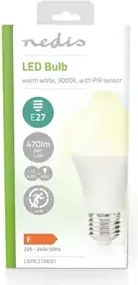 Nedis LED žárovka E27 / A60 / 4.9 W / 470 lm / 3000 K / bílá / Retro s