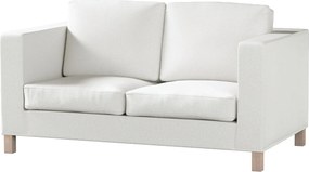 Potah na pohovku IKEA Karlanda 2-místná, krátký barva krémová látka pletený vzor