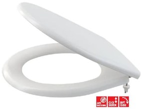 Alca - WC sedátko, duroplast, Antibacterial, SoftClose, bílá A604