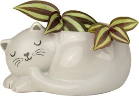 Keramický obal na květináč Sleeping Cat – Sass &amp; Belle