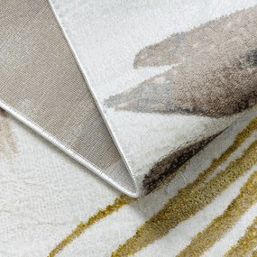 Dywany Łuszczów, Kusový koberec Bliss Z216AZ137 cream/gold, 120x170, béžová, kancelář