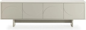 Krémový TV stolek 180x55x40 cm Solei – MOME