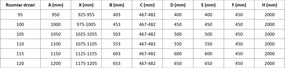 Mexen Mist-B, 1-křídlé sprchové dveře 105 cm, čiré sklo, černý profil, 8A2-105-001-70-00