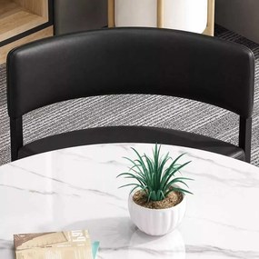 LuxuryForm DESIGN Jídelní set MONTE 4+1 - černý / černý