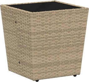 Zahradní bistro set 3 ks Béžová polyratan 3334958