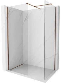 Mexen Kioto-X sprchová stěna Walk-in 150 x 120 cm, transparentní 10 mm, růžové zlato - 800-150-202-60-00-120-X