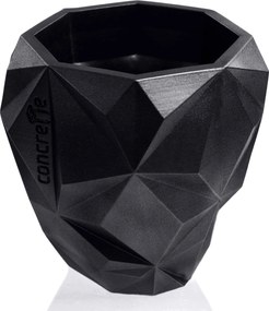 Květináč Geometric Black Metallic Poli 13 cm Květináč