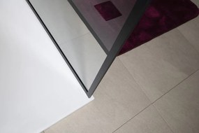 Gelco Gelco, CURE BLACK sprchová zástěna 1400 mm, čiré sklo, CB140
