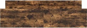 Rám postele s hlavovým a nožním čelem kouřový dub 180 x 200 cm 3203772