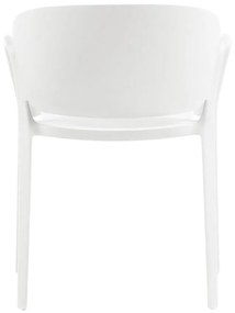 Bílá plastová zahradní židle Kave Home Ania