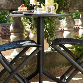 OnaDnes -20% Nardi Šedo hnědý plastový zahradní stůl Spritz 60,5 cm
