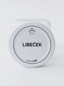 Samolepka na kořenky LIBEČEK průhledná 5 cm tučné písmo