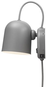 Nordlux 2120601010 Angle, nastavitelná nástěná lampa s USB výstupem a vypínačem, 1xGU10 max.25W, šedá, průměr 10,5cm