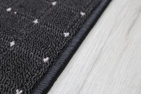 Condor Carpets, Běhoun na míru Udinese antracit, šíře 60 cm, černá, chodba / předsíň