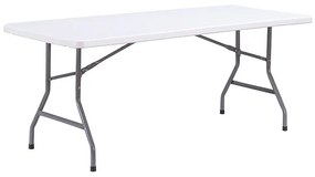 TENTino Skládací stůl 180x76 cm CELÝ, bílý, STL180C