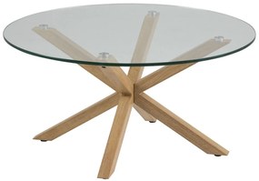 Moderní konferenční stolek Ajamu imitace dubové dřevo