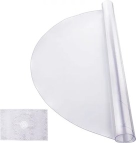 PVC chránič stolu 121,9 cm kulatý čirý plastový o tloušťce 2,0 mm