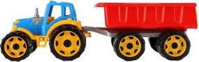 TEDDIES Traktor s vlekem / Traktor / Plast / Volný chod / 53 cm / od 3