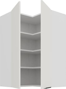 ARIA wh | horní kuchyňská skříňka 60x60 GN-90 2F (90°) rohová s policemi | VYSOKÁ | 60x60 cm | bílá