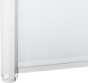 Schodišťová branka PawHut výsuvná bezpečnostní branka do dveří bezpečnostní přepážka PVC bílá 115x82,5 cm pro děti a domácí zvířata | Aosom.de