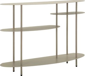 Šedobéžový kovový konzolový stolek 34x118 cm Saturn – Mauro Ferretti