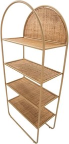 Designová knihovna Gennipha 80 cm hnědá