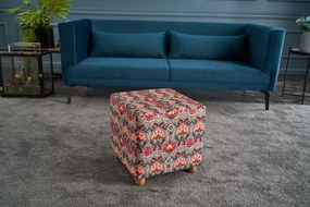 Atelier del Sofa Taburet Bonita Puf Kare, Vícebarevná