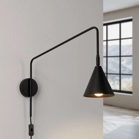 Sollux Lighting Nástěnné svítidlo NOX černé