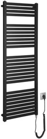 Aqualine - Topné těleso Tondi-E 45x133 cm, 500 W, matná černá DE476T