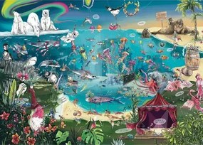 GIBSONS Puzzle Společnost živočichů / 1000 dílků / 68 x 49 cm