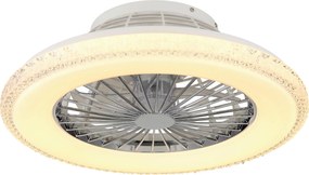 XXXLutz STROPNÍ VENTILÁTOR, 50/17,5 cm Globo - Online Only svítidla - 007326107301