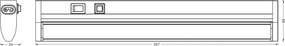 Osram - LED Stm podlinkové svítidlo LINEAR TURN LED/10W/230V 55 cm bílá