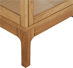 House Nordic Prosklený kabinet ZAMORA 180x47cm dub 3001500