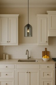 Toolight Amber, závěsné svítidlo 1xE27 APP1704-1PC, šedá-černá, OSW-04336