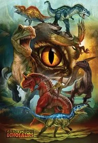 EUROGRAPHICS Puzzle Masožraví dinosauři / 100 dílků / od 5 let / 33 x
