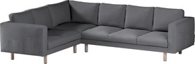 Potah na pohovku IKEA Norsborg rohová 5-místná barva šedá látka pletený vzor